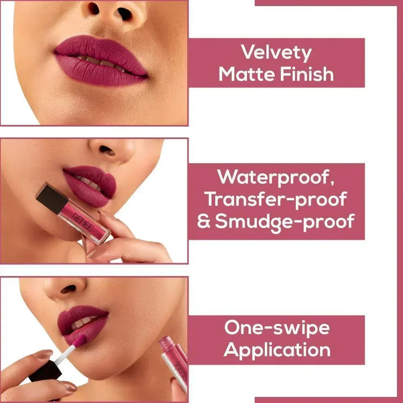 RENEE Stay Forever Matte Liquid Lipsticks Combo of 10, 1ml each – Renee ...