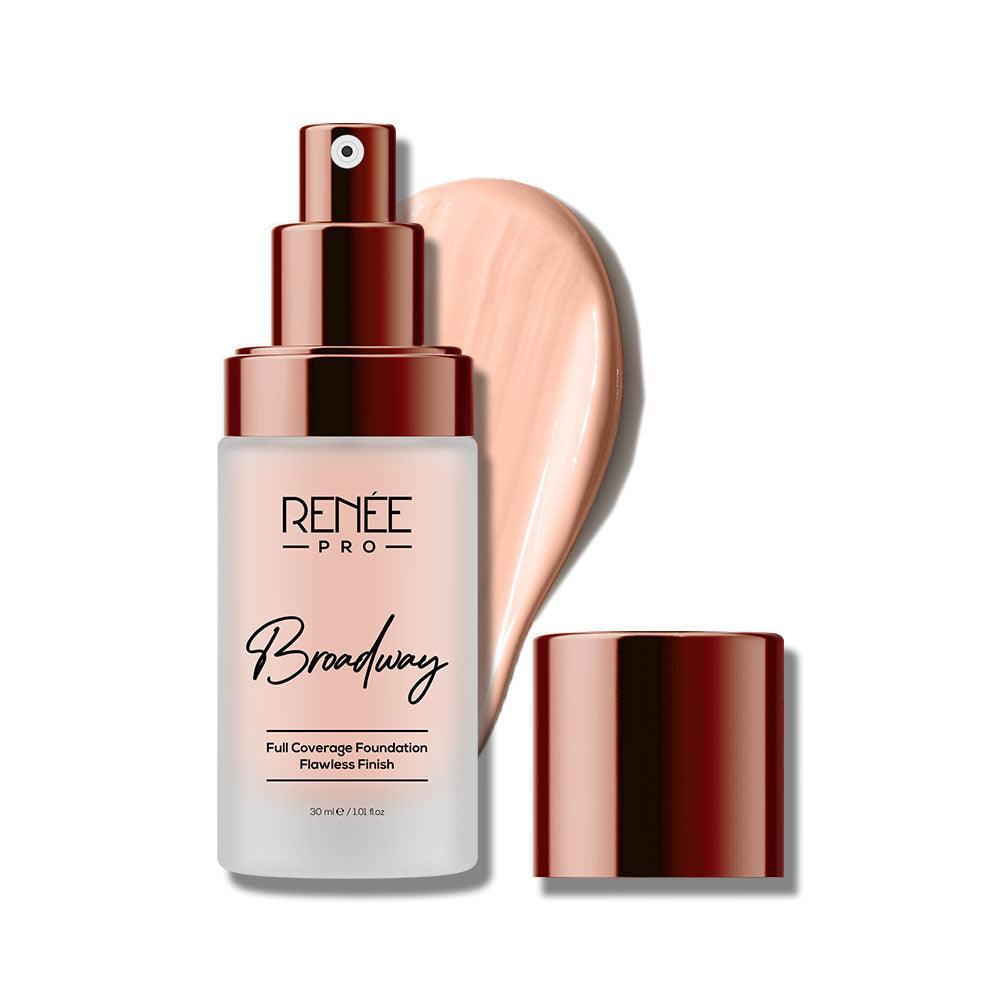 RENEE Pro Broadway Liquid Foundation With SPF 15, Full Coverage ...