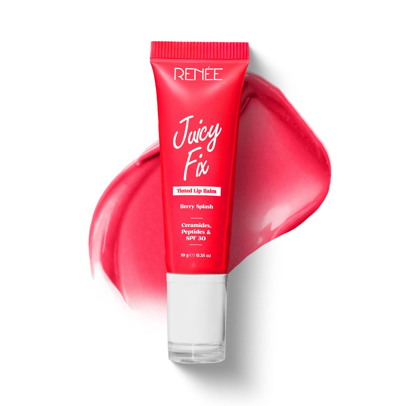 RENEE Juicy Fix Tinted Lip Balm SPF 30- Cinnamon Glaze With Glossy ...