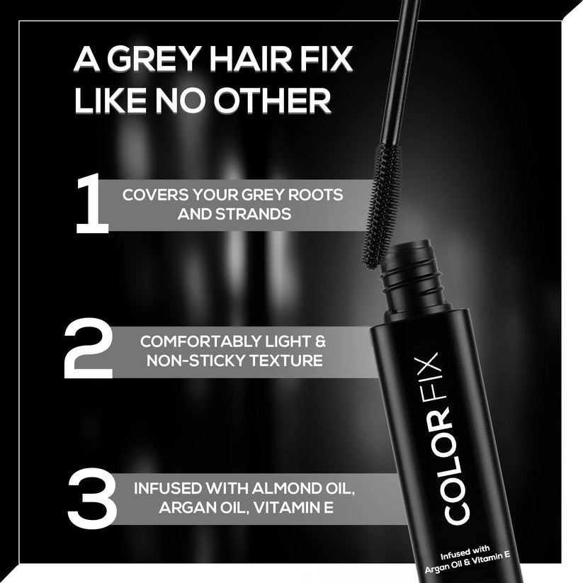 RENEE Color Fix Hair Gel- Black, Covers Greys Instantly | Lightweight ...