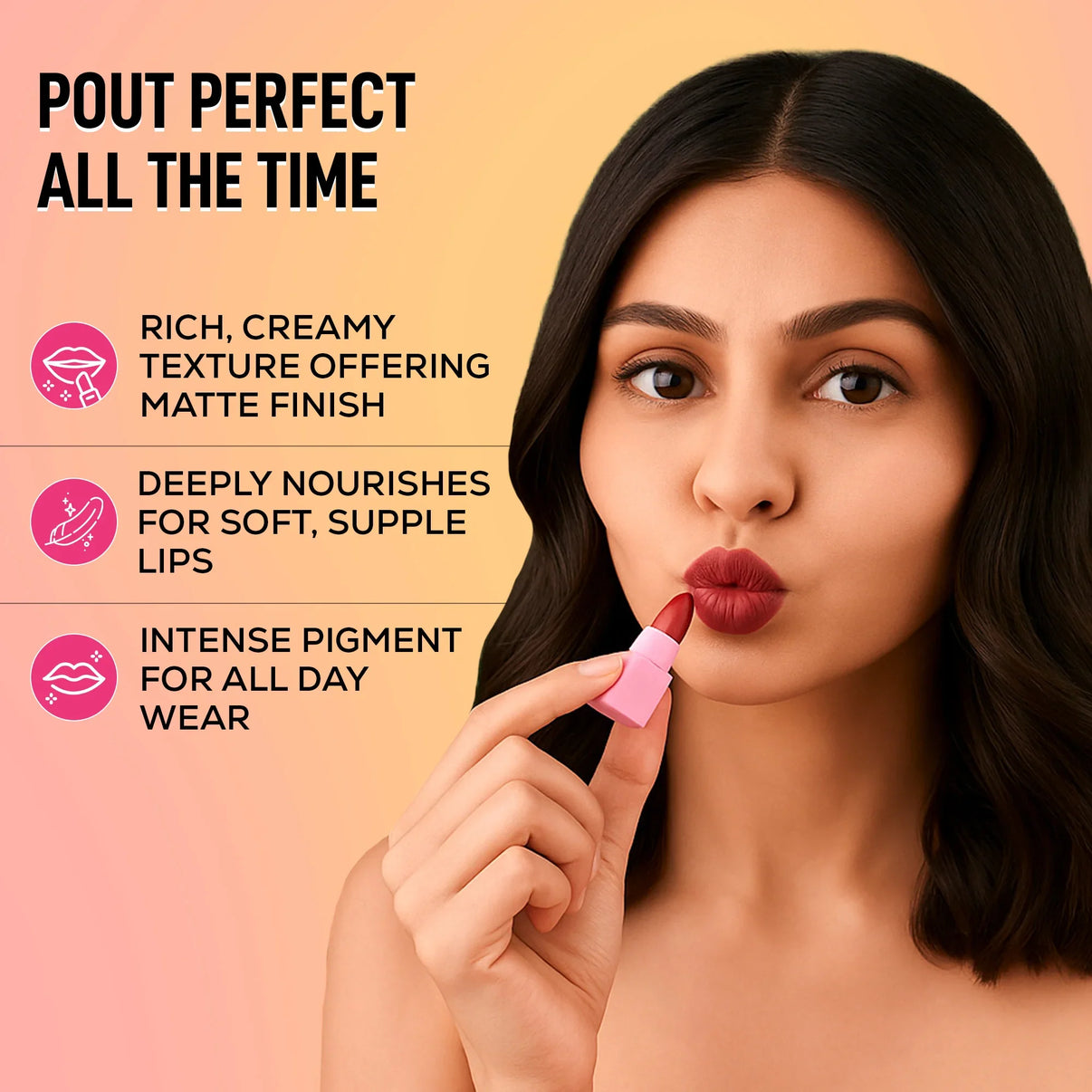 RENEE Everyday Dozen Pout Mini Lipsticks | Creamy Texture, Matte Finish ...