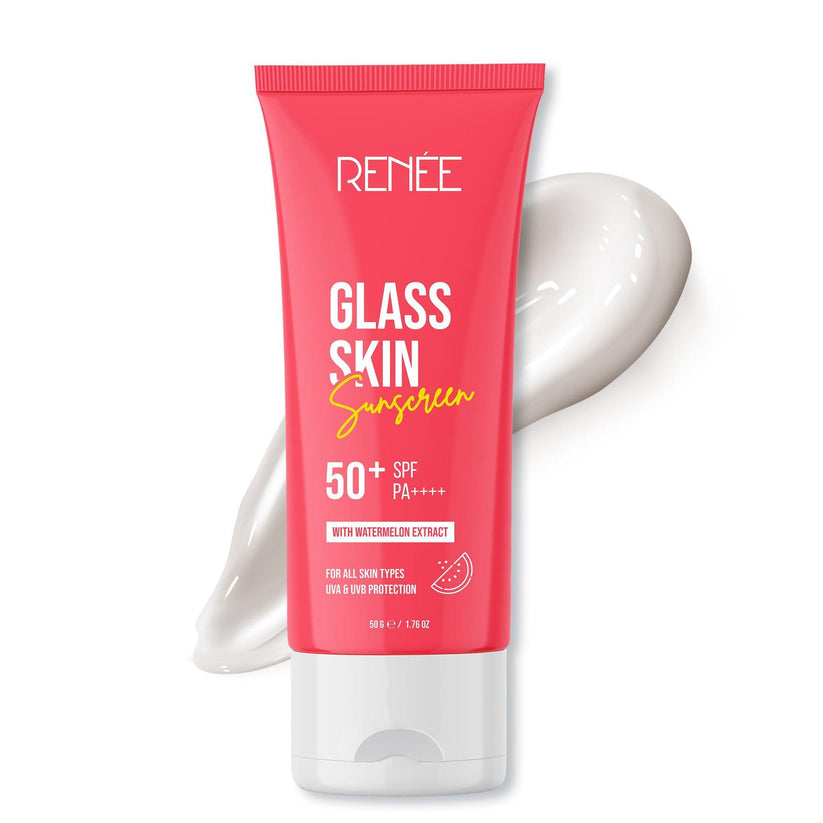 RENEE Glass Skin Gel Sunscreen SPF 50, UVA & UVB Protection, Lightweight, Hydrating & Non-Sticky ...