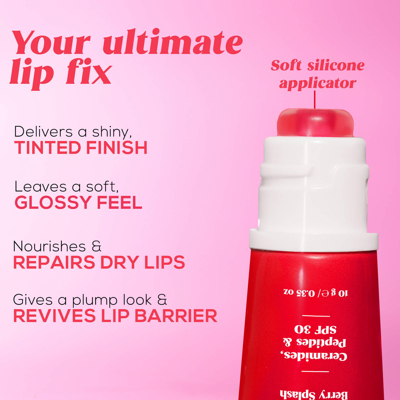 RENEE Juicy Fix Tinted Lip Balm SPF 30- Cinnamon Glaze With Glossy ...