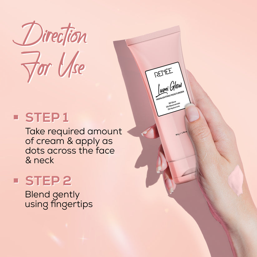 RENEE Lumi Glow Highlighting Face Cream, 2in1 Moisturiser + Highlighter ...