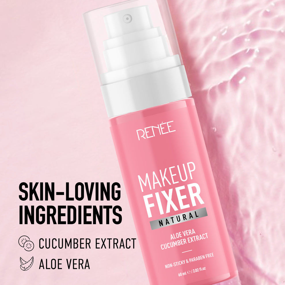 RENEE Natural Makeup Fixer For Face | Non-Sticky, Dewy Finish | With ...