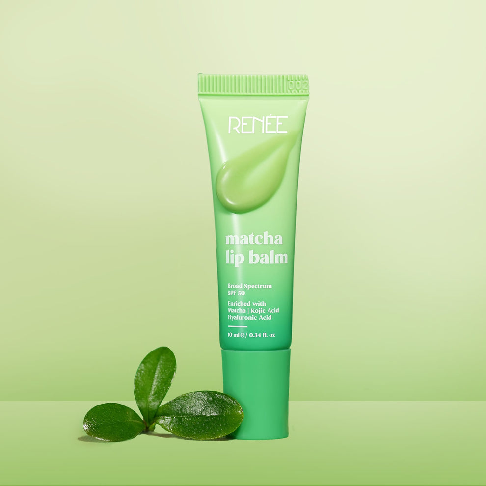 RENEE Matcha Lip Balm For Dry, Chapped Lips With SPF 50 | Nourishes ...