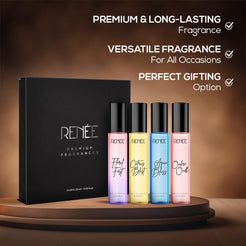 RENEE Eau De Parfum Pack of 4, 15ml each, Long Lasting Fragrance For ...