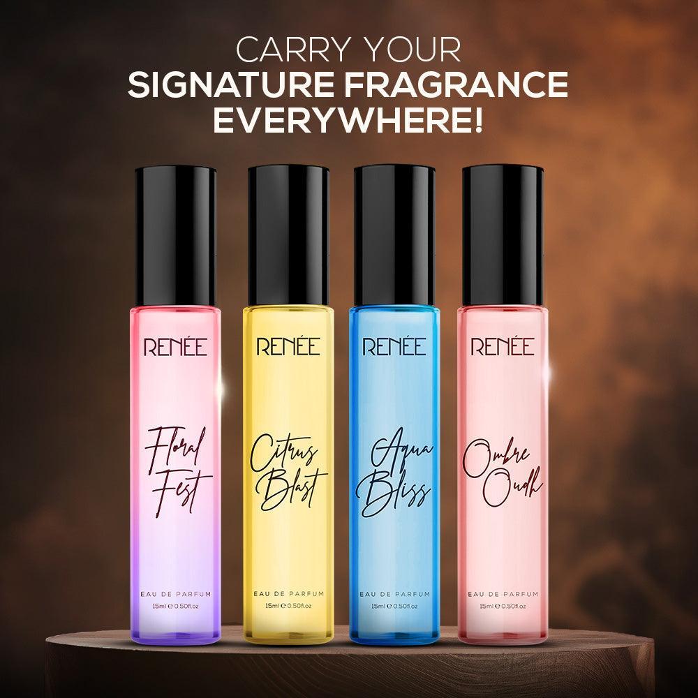 RENEE Eau De Parfum Pack of 4, 15ml each, Long Lasting Fragrance For ...