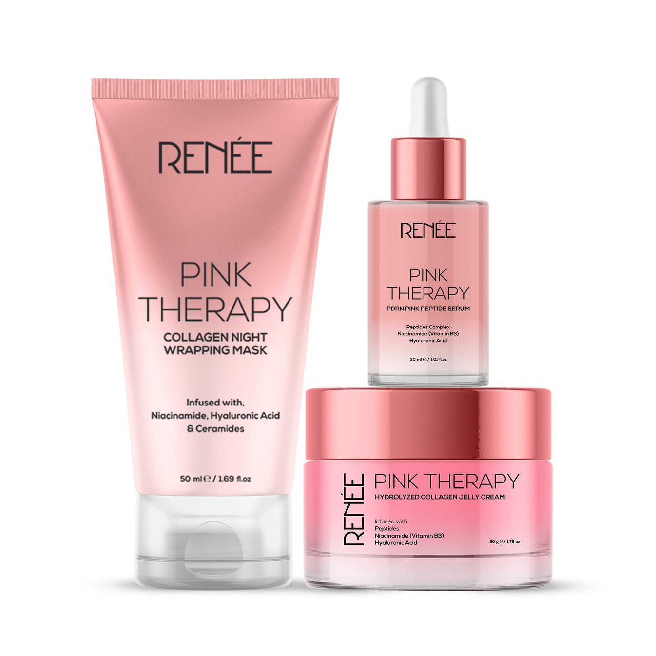 RENEE Pink Therapy Anti-Aging Skincare Combo – Renee Cosmetics