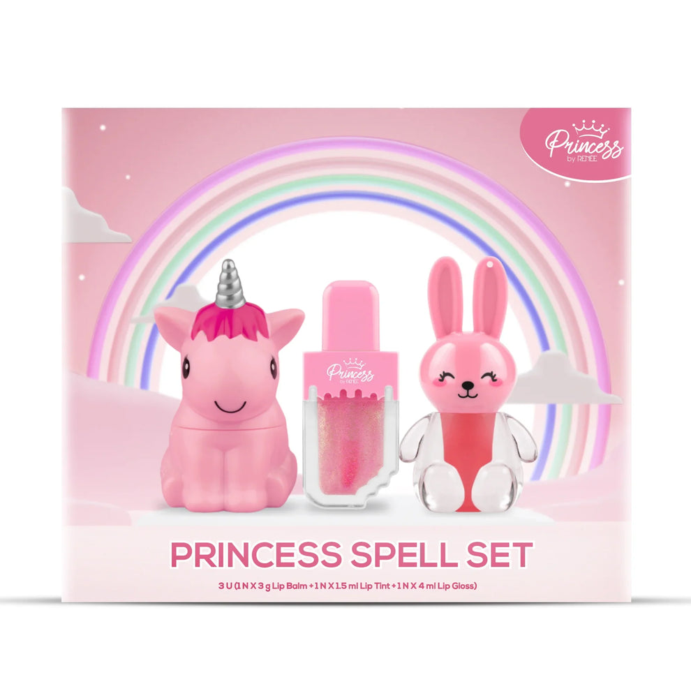 Princess by RENEE Princess Spell Set, Safe & Skin-friendly Lip Care ...