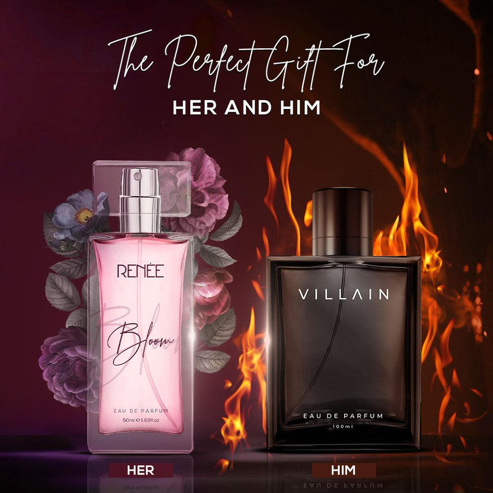 RENEE x VILLAIN Eau De Parfum Premium Fragrance Set, Perfume for Couple ...