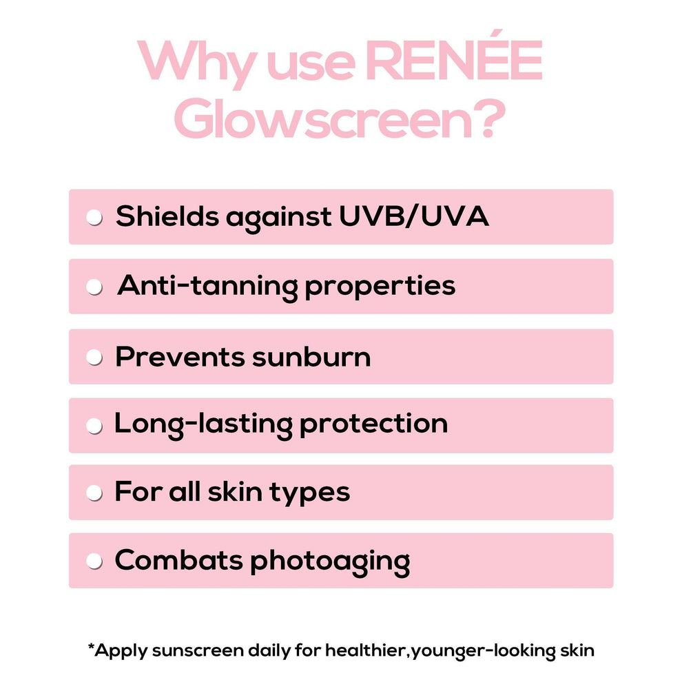RENEE Glowscreen SPF 50 Sunscreen Spray, 50 ml – Renee Cosmetics