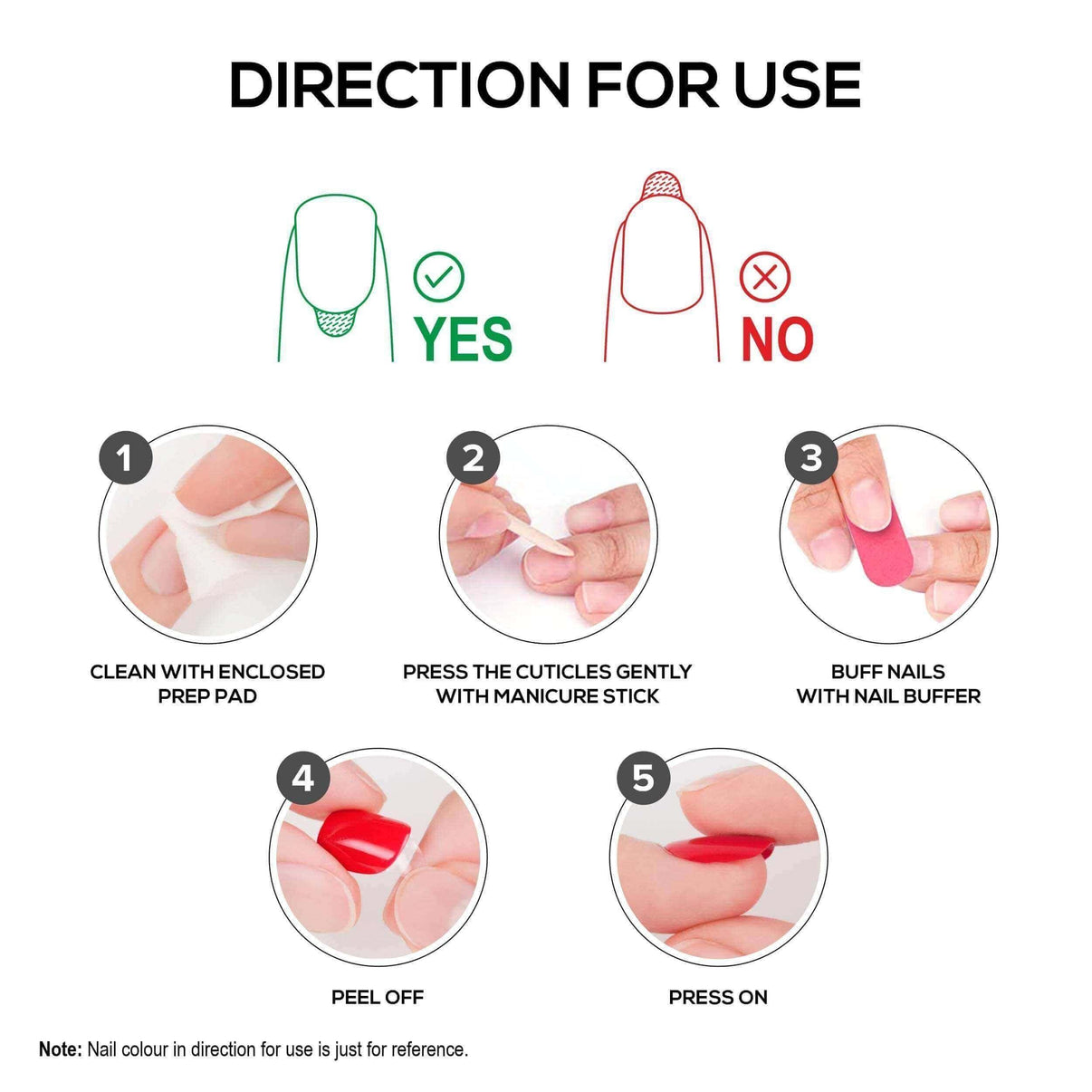 RENEE Stick On Nails, 24 Reusable Fake Nail Set, Lightweight & Long ...
